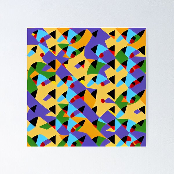 "Retro Pattern of the 2000s - Y2K Nostalgia, Back to the 90s" Poster ...