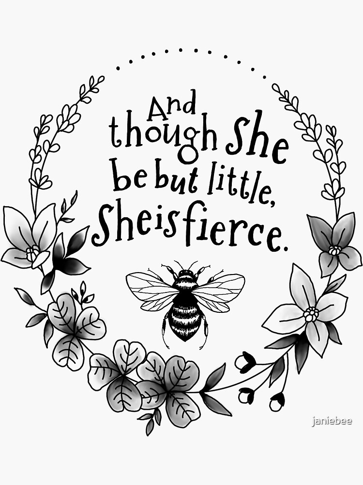 "She is fierce " Sticker for Sale by janiebee | Redbubble