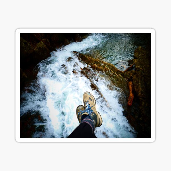 "Chilling Above a River" Sticker for Sale by VividExhibition | Redbubble
