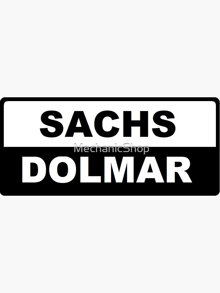 "Kopie von Dolmar Logo in black (Pattern)" Sticker by MechanicShop ...