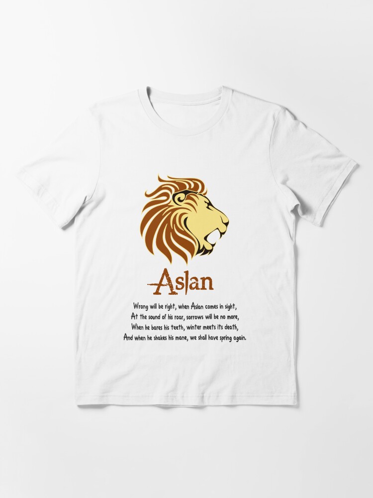 "Aslan Poem" T-shirt for Sale by Specialstace83 | Redbubble | aslan t-shirts - lion t-shirts ...