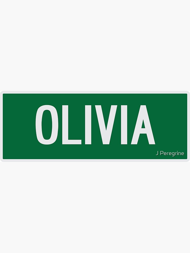 "Olivia Street Signs" Poster for Sale by FalconBridge | Redbubble