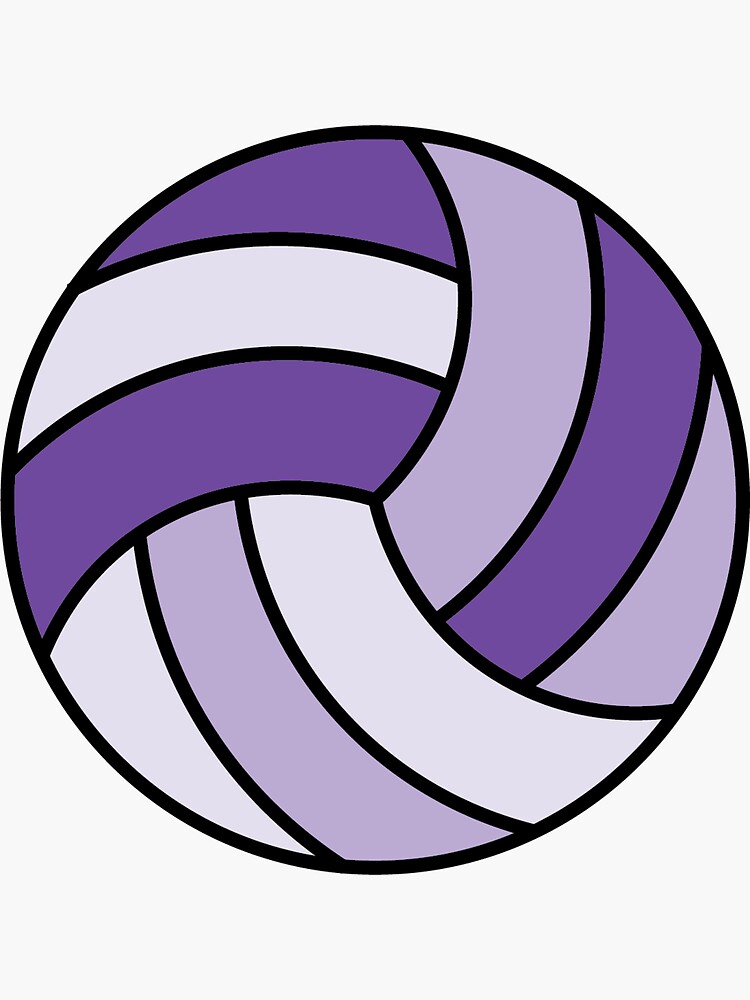 "Volleyball - Purples" Sticker for Sale by trost44 | Redbubble