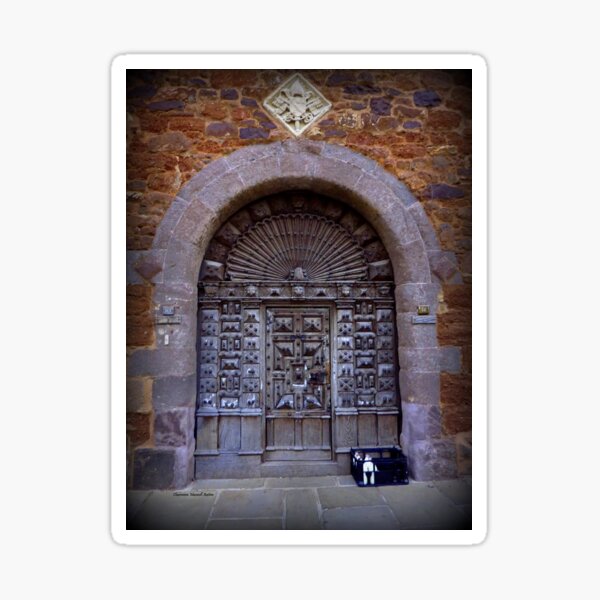 "Medieval Door" Sticker for Sale by Sita | Redbubble