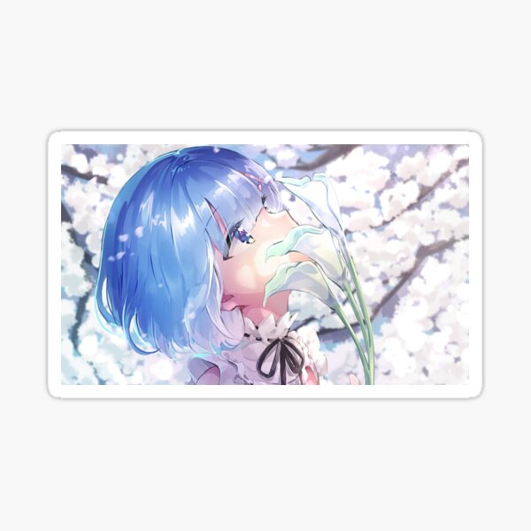 "Re Zero Rem" Sticker for Sale by Angelbeats26 | Redbubble