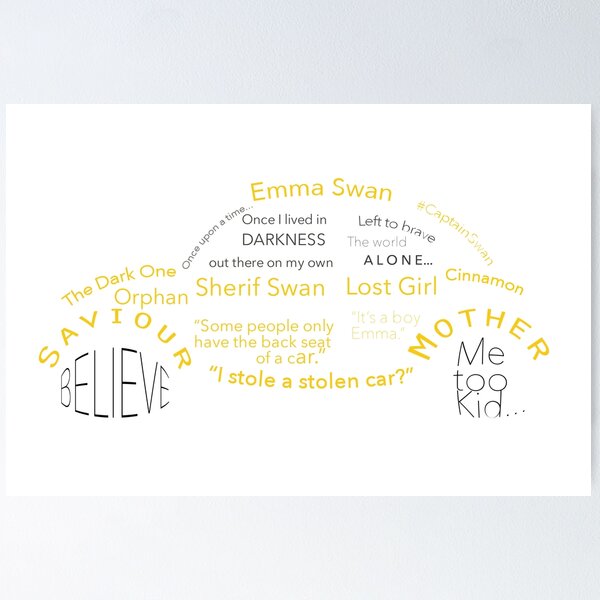Quotes From Emma Swan Emma Swan Quote Stickers For Sale | Redbubble