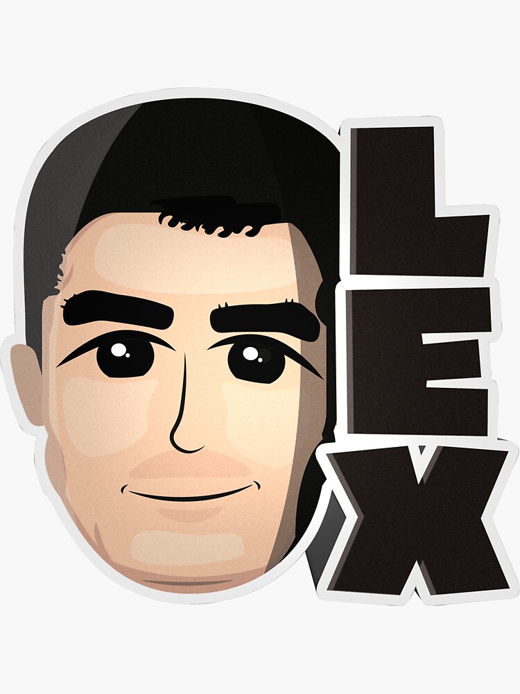 "Lex Icon - Lex Fridman Fan Design" Sticker for Sale by ThisShouldBaT ...