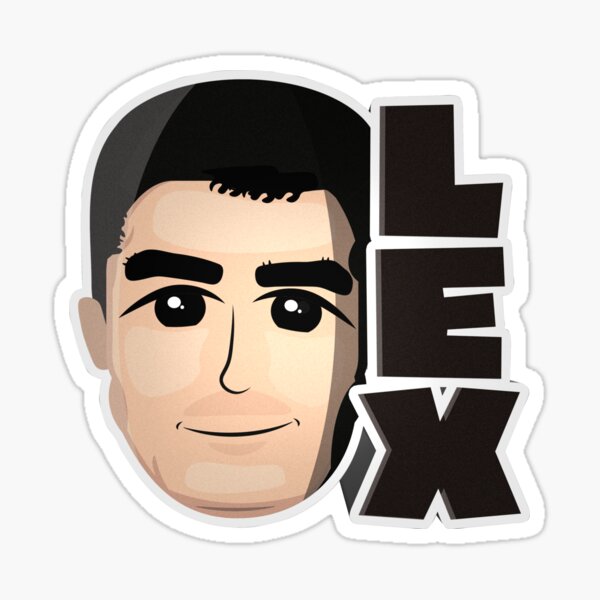 "Lex Icon - Lex Fridman Fan Design" Sticker for Sale by ThisShouldBaT ...