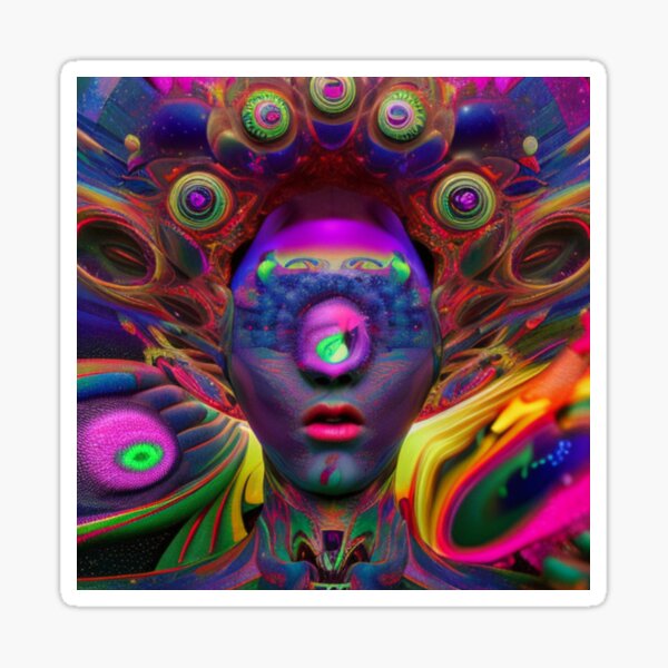 "Psychedelic Face #81 - Part of Our Psychedelic Faces Collection ...
