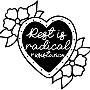 "Rest is radical " Sticker for Sale by spottedhound | Redbubble