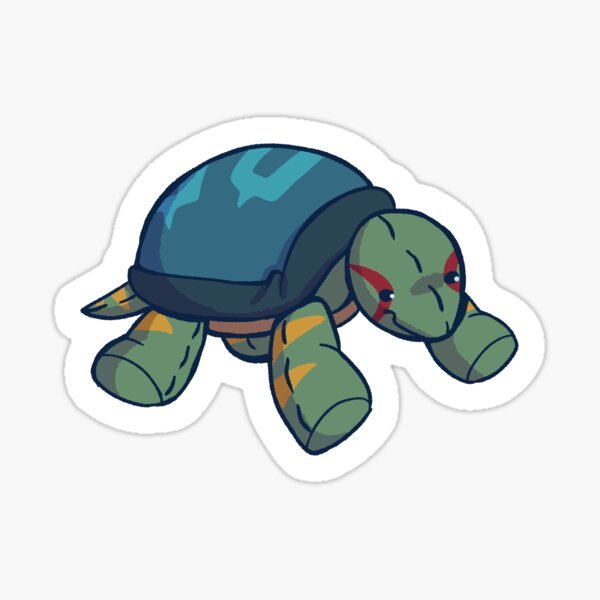 "Red Slider Turtle Plush" Sticker for Sale by EllieTubbyArt | Redbubble