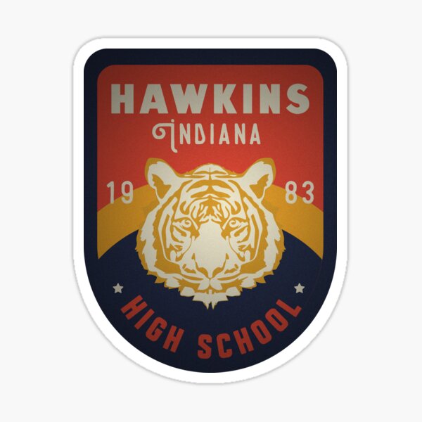 "Hawkins High School" Sticker for Sale by chiams | Redbubble