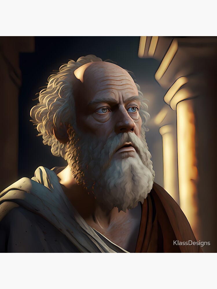 "AI Generated Art - Socrates" Poster for Sale by KlassDesigns | Redbubble