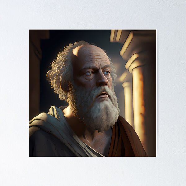 "AI Generated Art - Socrates" Poster for Sale by KlassDesigns | Redbubble