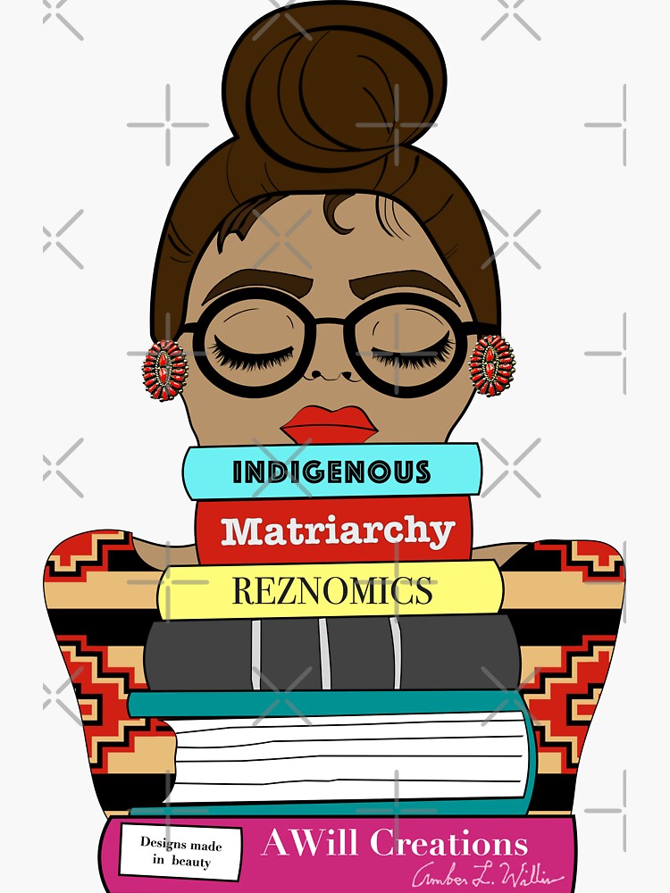 "Indigenous Book lover" Sticker for Sale by ampe43 | Redbubble