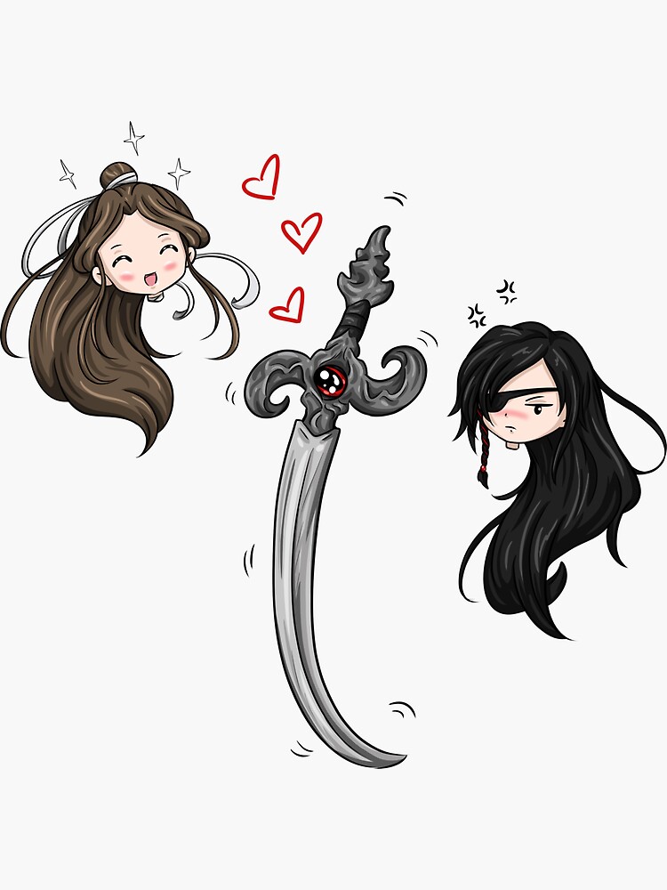 "Chibi E-ming from Heaven Official's Blessing" Sticker for Sale by ...