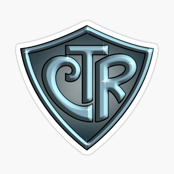 "CTR - Choose The Right LDS Mormon - Silver" Sticker for Sale by ...