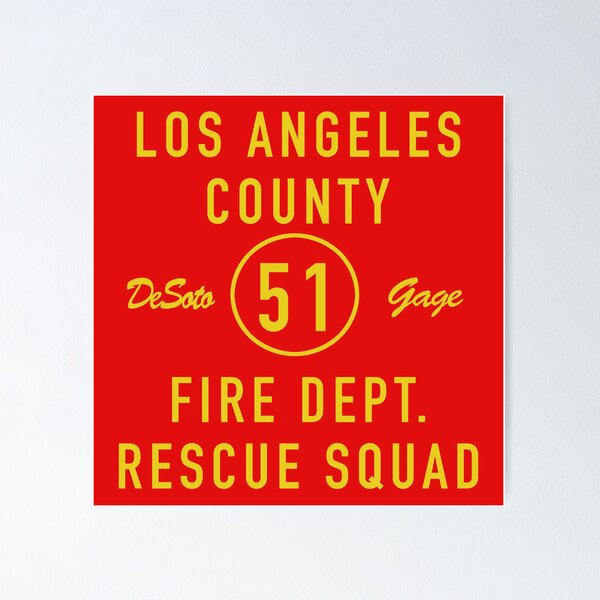 "Emergency Squad 51" Poster for Sale by PopCultShirts | Redbubble