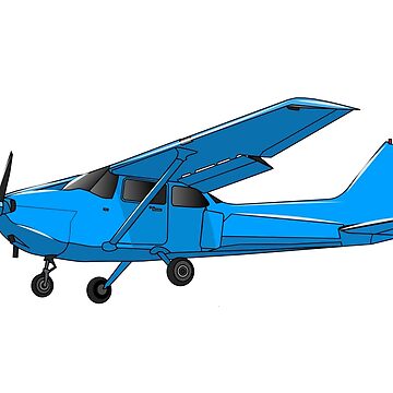 "Fixed-wing aircraft cartoon illustration" Sticker for Sale by ...