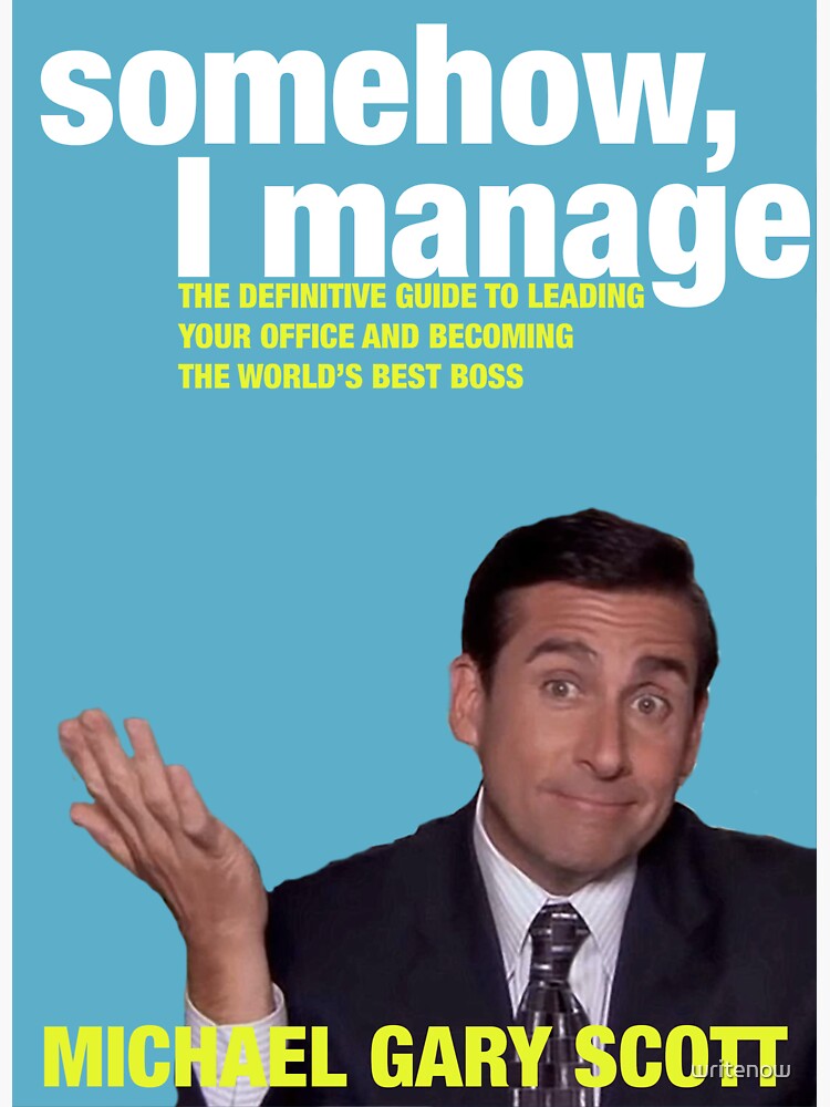 "Somehow, I Manage" Sticker for Sale by writenow | Redbubble
