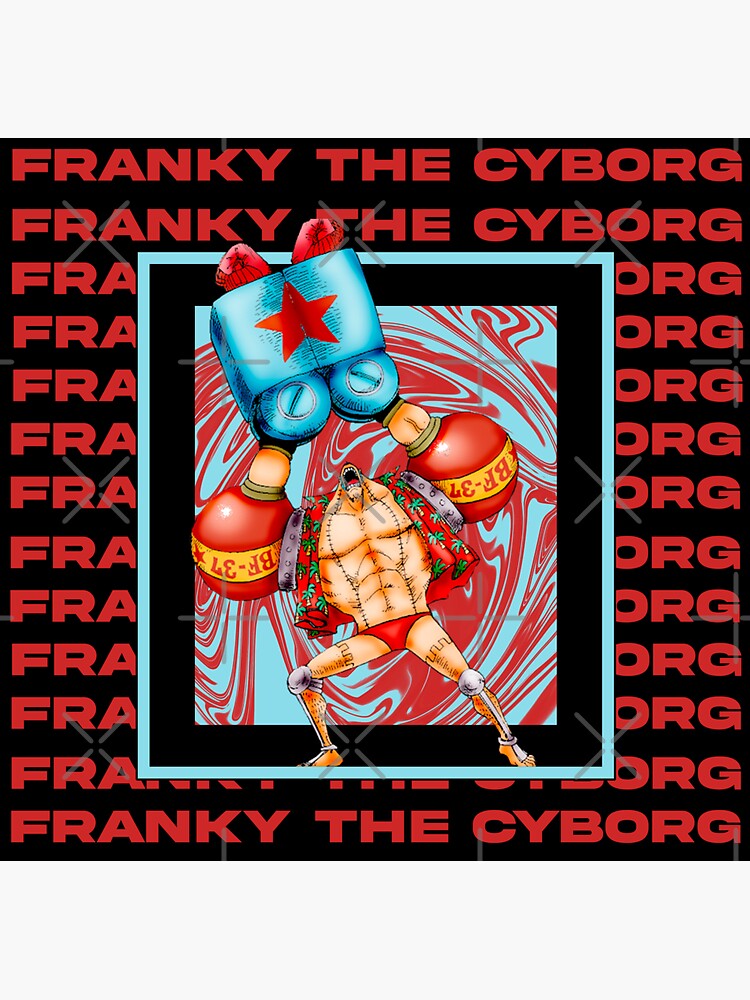 "Franky The Cyborg" Sticker for Sale by EffingArt | Redbubble