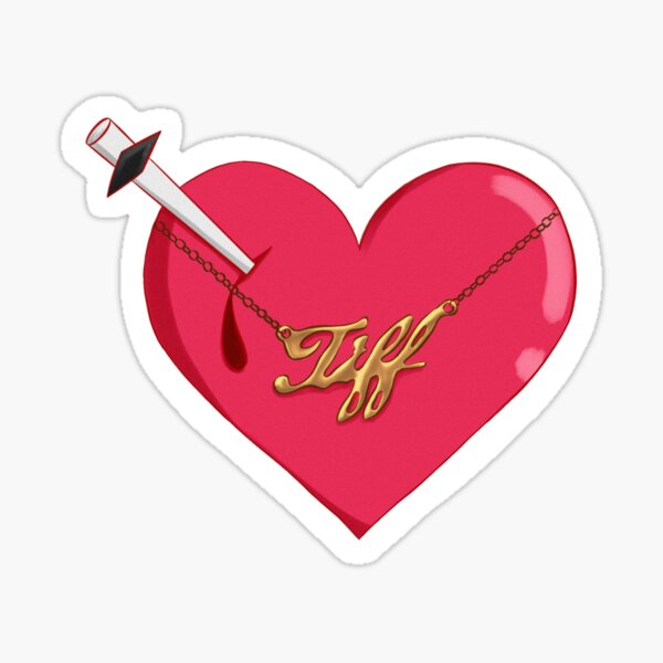 "Tiffany Valentine Chucky Heart" Sticker for Sale by Fin-Art- | Redbubble