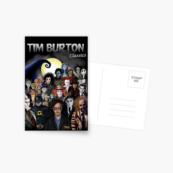 "Tim Burton Classics" Postcard by hvmbertogarza | Redbubble