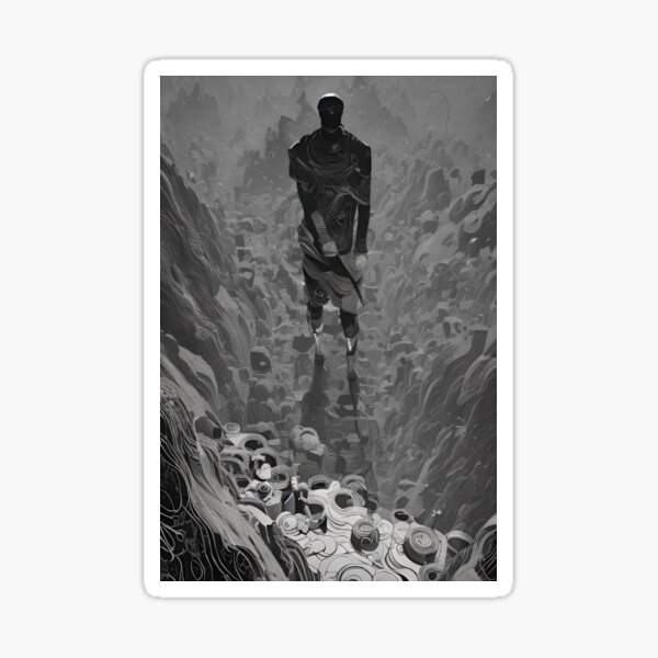 "Greyscale Assassin " Sticker for Sale by GamerConceptArt | Redbubble