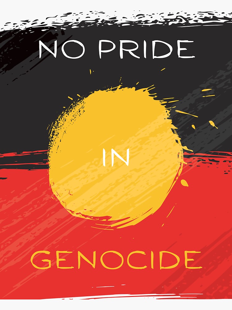 "No Pride in Genocide" Sticker for Sale by ODeaDesign | Redbubble