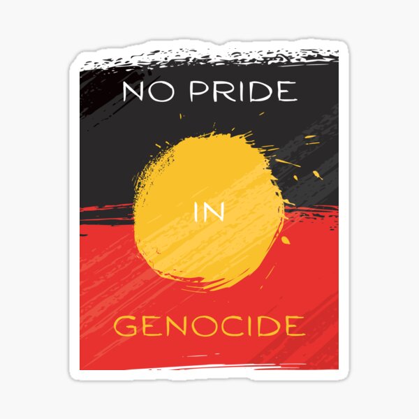 "No Pride in Genocide" Sticker for Sale by ODeaDesign | Redbubble