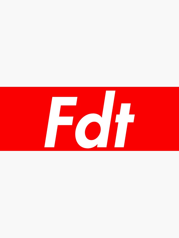 "FDT" Sticker for Sale by isabellanord | Redbubble