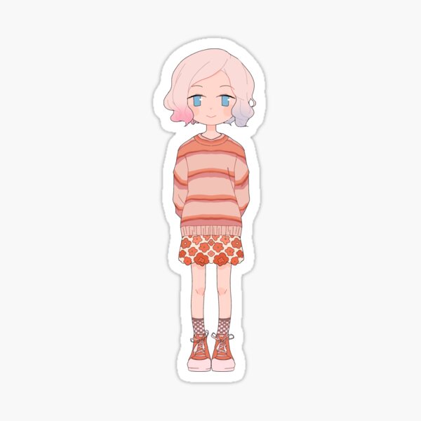 "enid sinclair chibi | wednesday " Sticker for Sale by eccopia | Redbubble