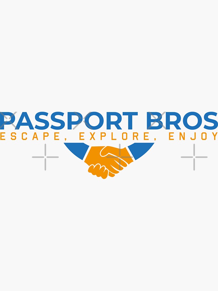 "Passport Bros Movement Handshake logo " Sticker for Sale by ...