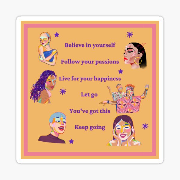 "Positive affirmations" Sticker for Sale by kdavis2786 | Redbubble