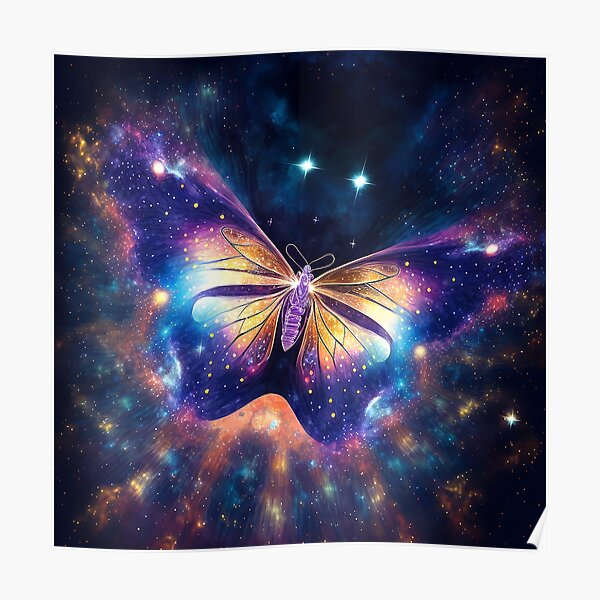 "Astral Butterfly" Poster for Sale by mikecosper | Redbubble