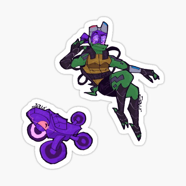 "Donnie and shelldon rottmnt" Sticker for Sale by T00thpast3 | Redbubble