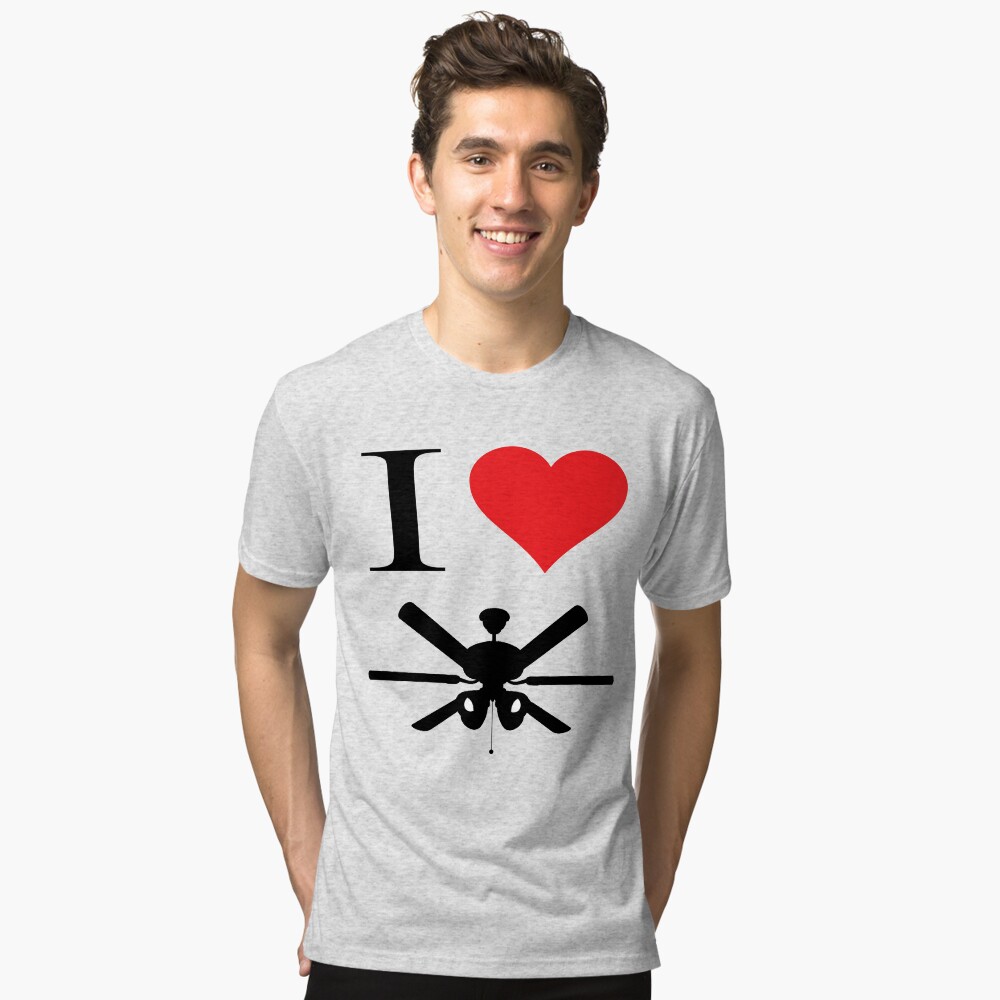 "I Heart Ceiling Fan" Sticker for Sale by Ptfera | Redbubble