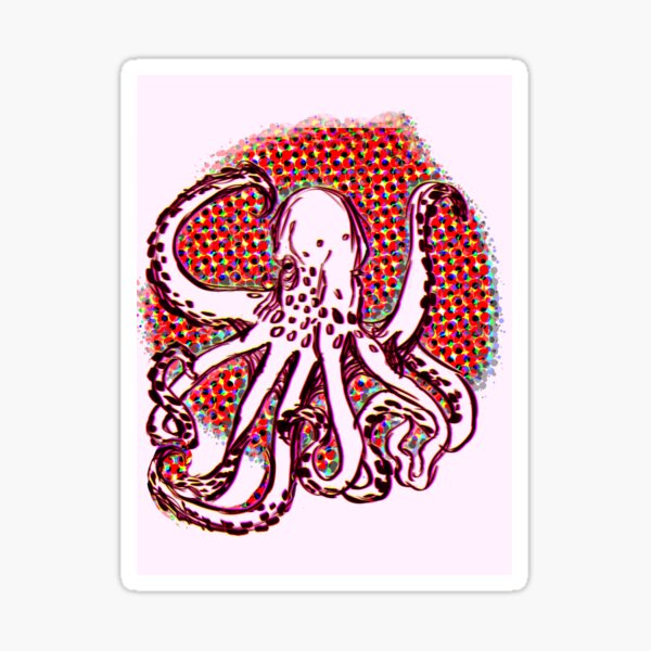 "octo-bubbles" Sticker for Sale by themjbachman | Redbubble