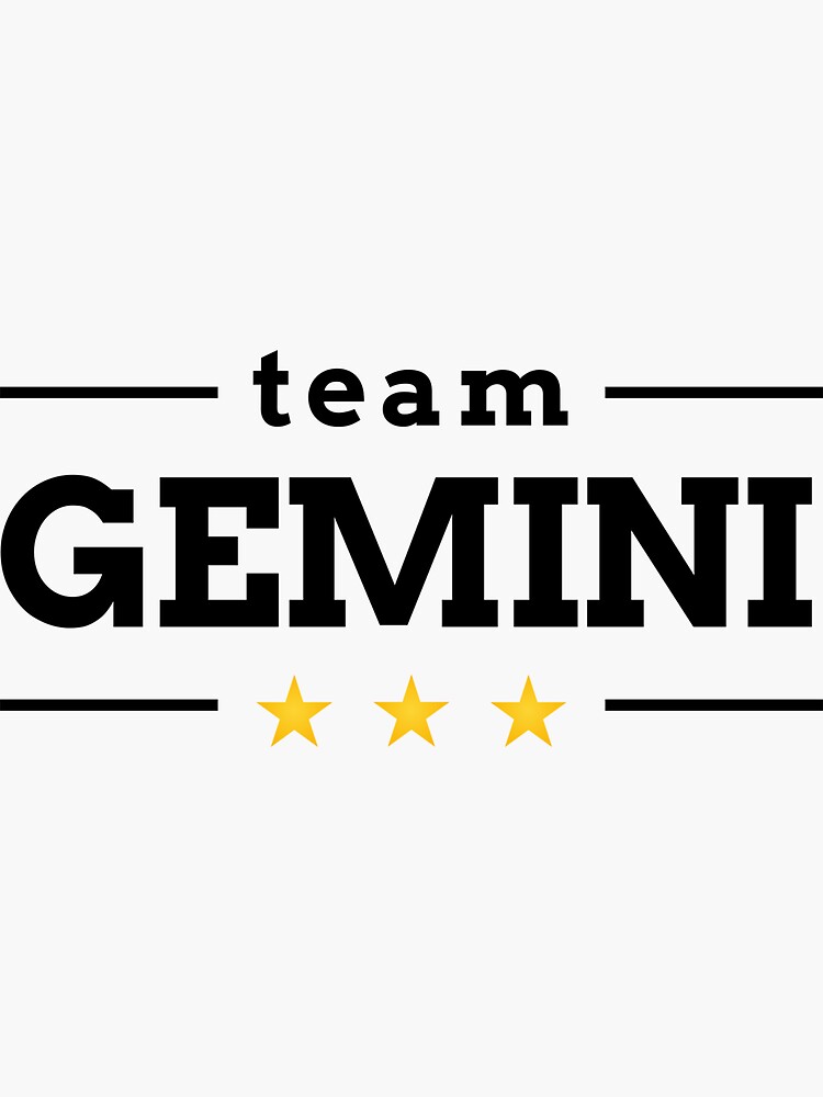 "Zodiac Team Gemini" Sticker for Sale by Celestial111333 | Redbubble