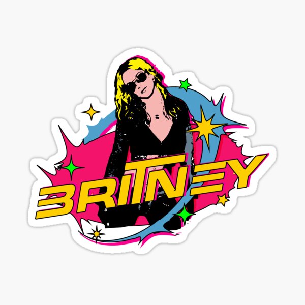 "britney" Sticker for Sale by verbisdiablo | Redbubble