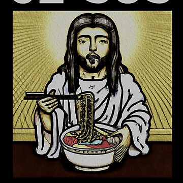 "Jesus watching you while eating ramen funny meme vintage aesthetic je ...