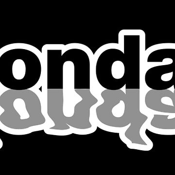 "Monday" Sticker for Sale by LuzyoArtworks | Redbubble