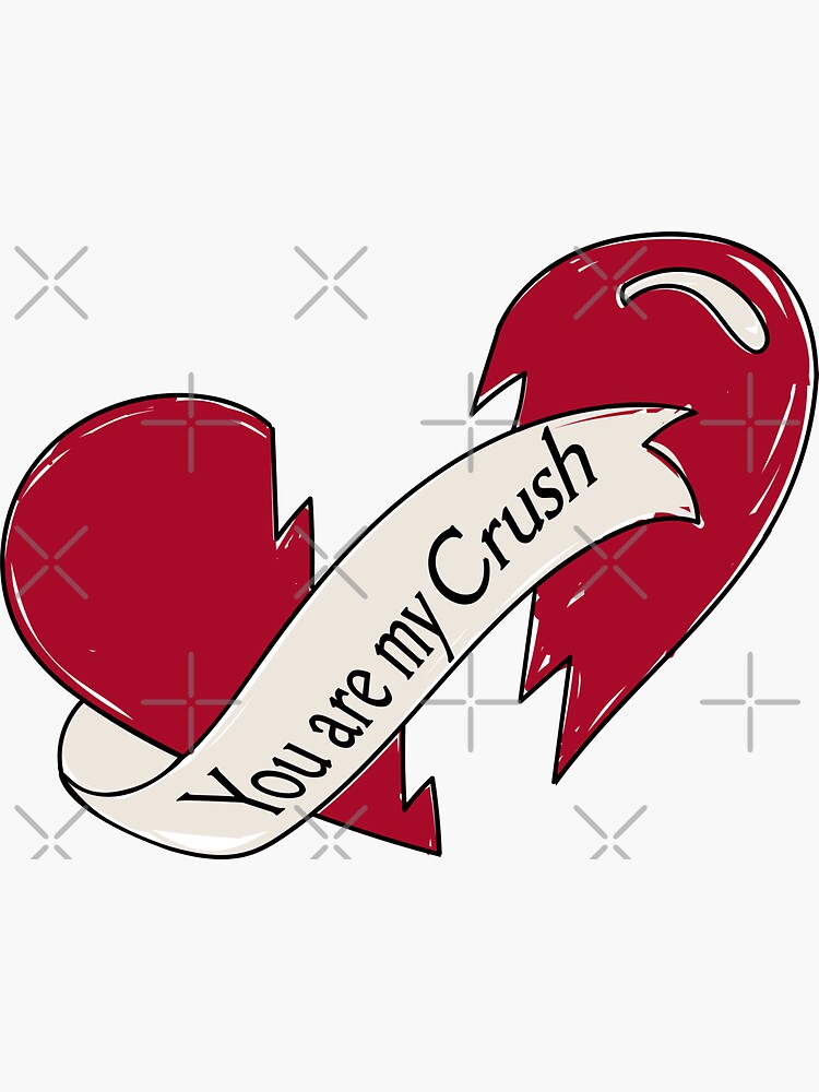 "Be my crush this valentines | You are my crush" Sticker for Sale by ...