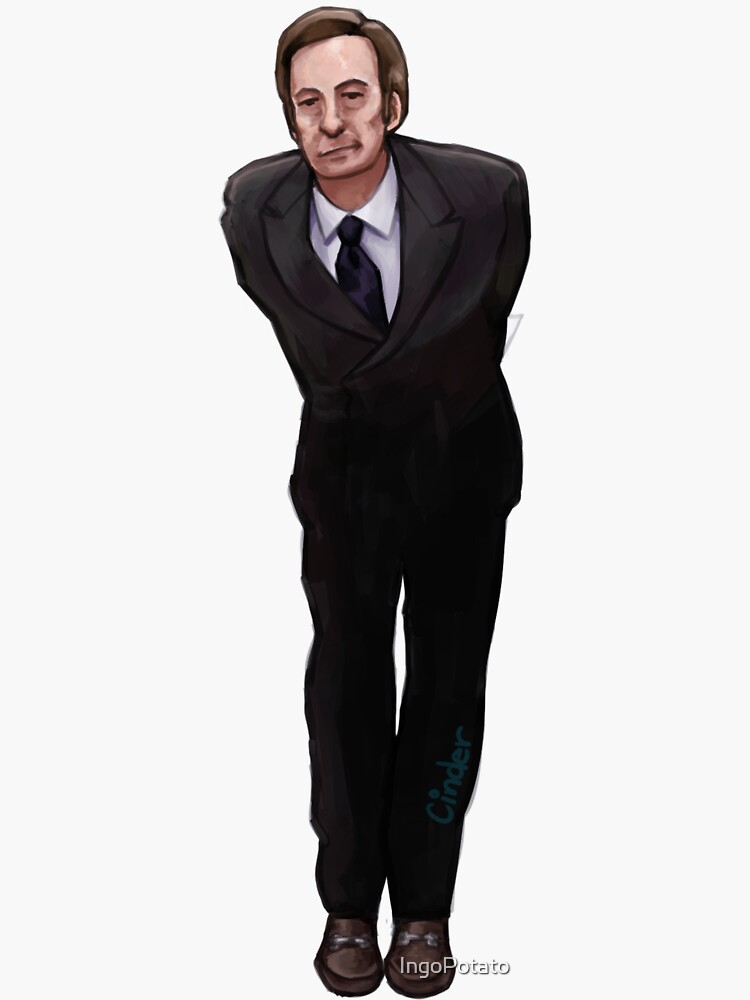 "Saul Goodman Anime Girl Pose" Sticker for Sale by IngoPotato | Redbubble