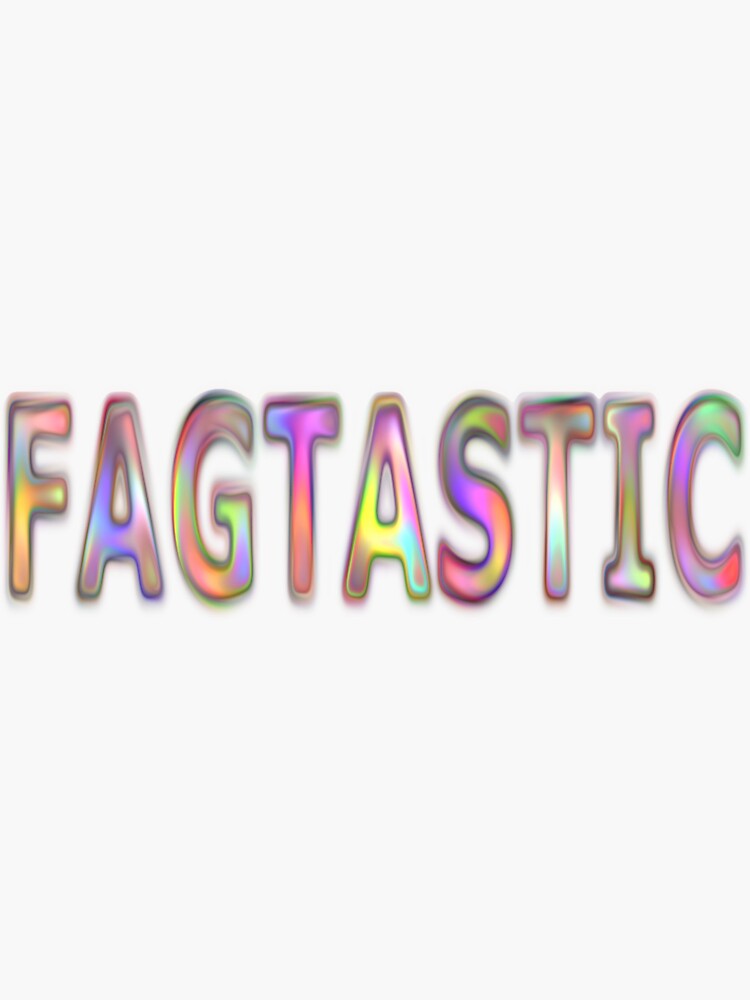 "FAGTASTIC RAINBOW108" Sticker for Sale by smd90l | Redbubble