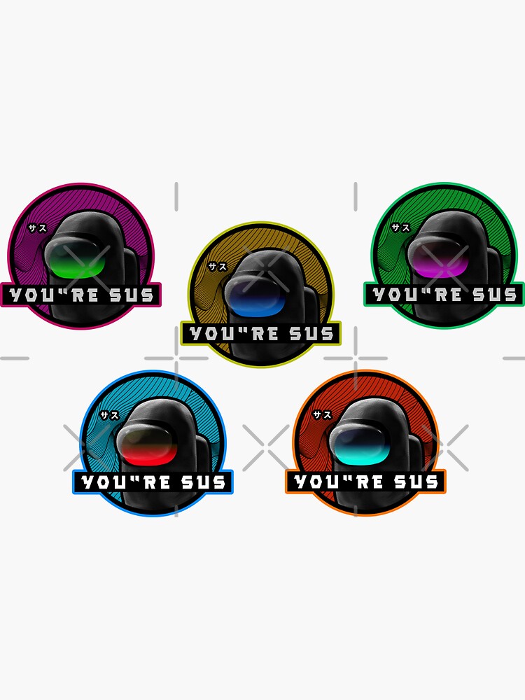 "You are sus funny vintage aesthetic" Sticker for Sale by ALIENATIVED ...