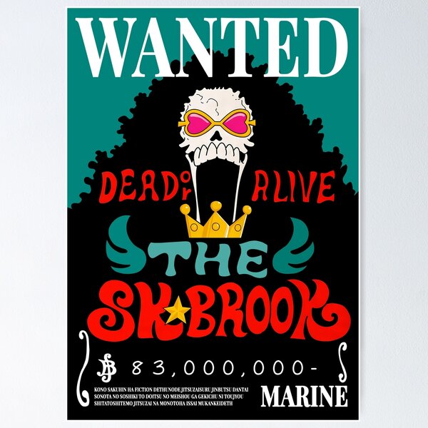 Póster for Sale con la obra «Póster de Brook Wanted, recompensa de una ...