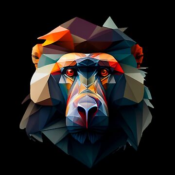 "Baboon - The Abstract Collection" Sticker for Sale by FiveIntentions ...