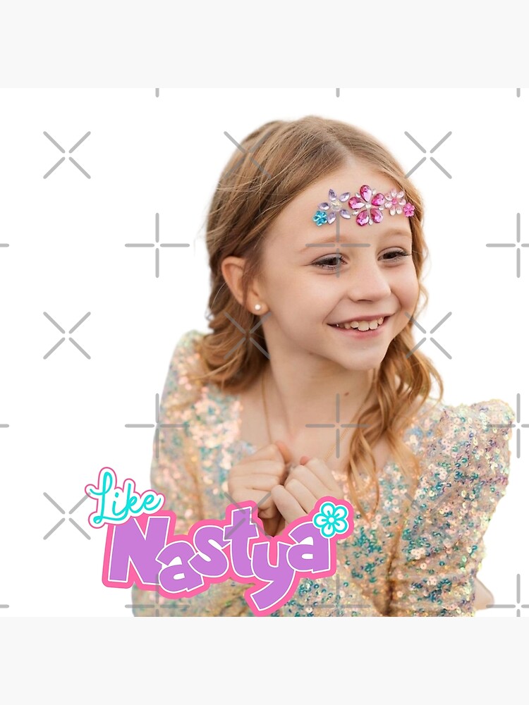 "cute smiling like nastya in golden dres with flowers on the head" Poster for Sale by ...
