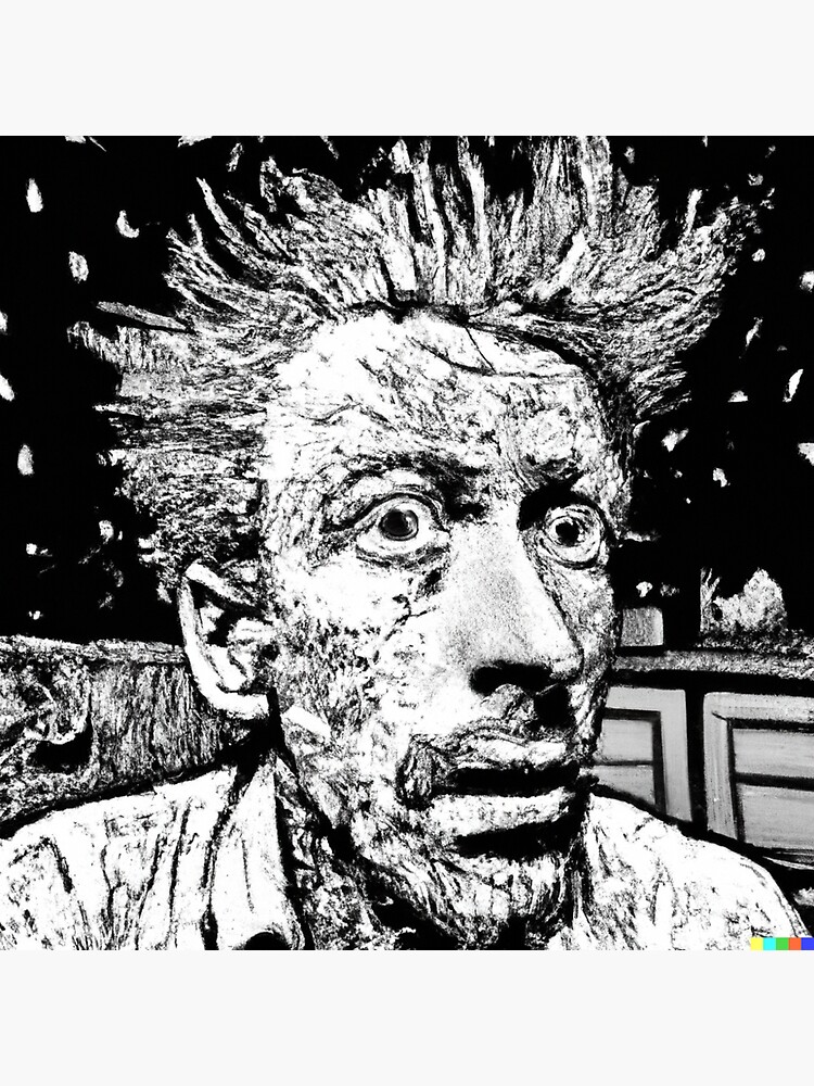 "Van Gogh created AI Art style of a Shell shock victim" Sticker for ...